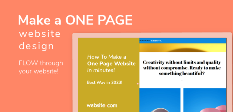 The Easiest Way To Make a One Page Website - Website.com Blog